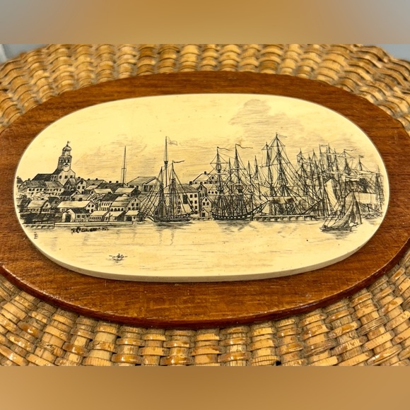 Barlow | Bags | Vintage Barlow Nantucket Woven Wicker Basket Purse Ship ...